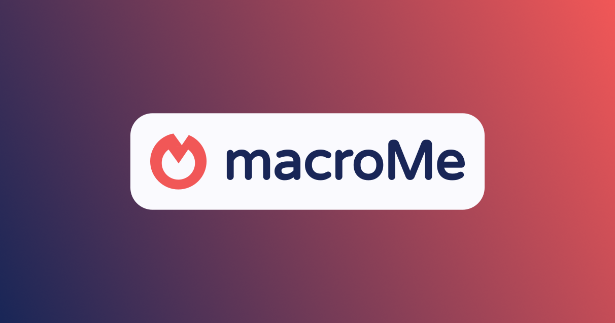 macroMe - Kalóriaszámlálás gyorsan és egyszerűen